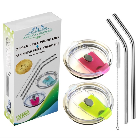 Yeti | Other | 4 Yeti Ramblers 4 Spill Proof Lids 4 Straws | Poshmark